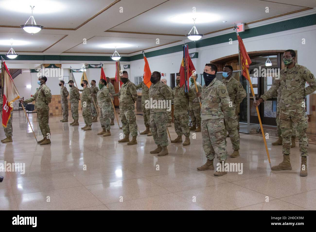 U.S. Army Soldiers of 369th Special Troops Battalion, 369th Sustainment ...