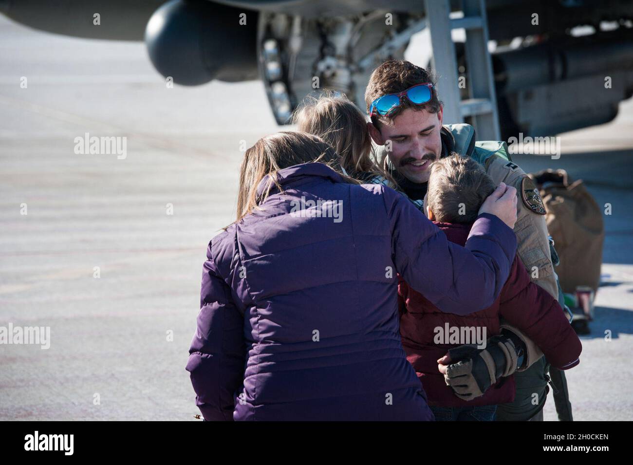U.S. Air Force F-16 Fighting Falcon pilot, Capt. William Ross, assigned ...