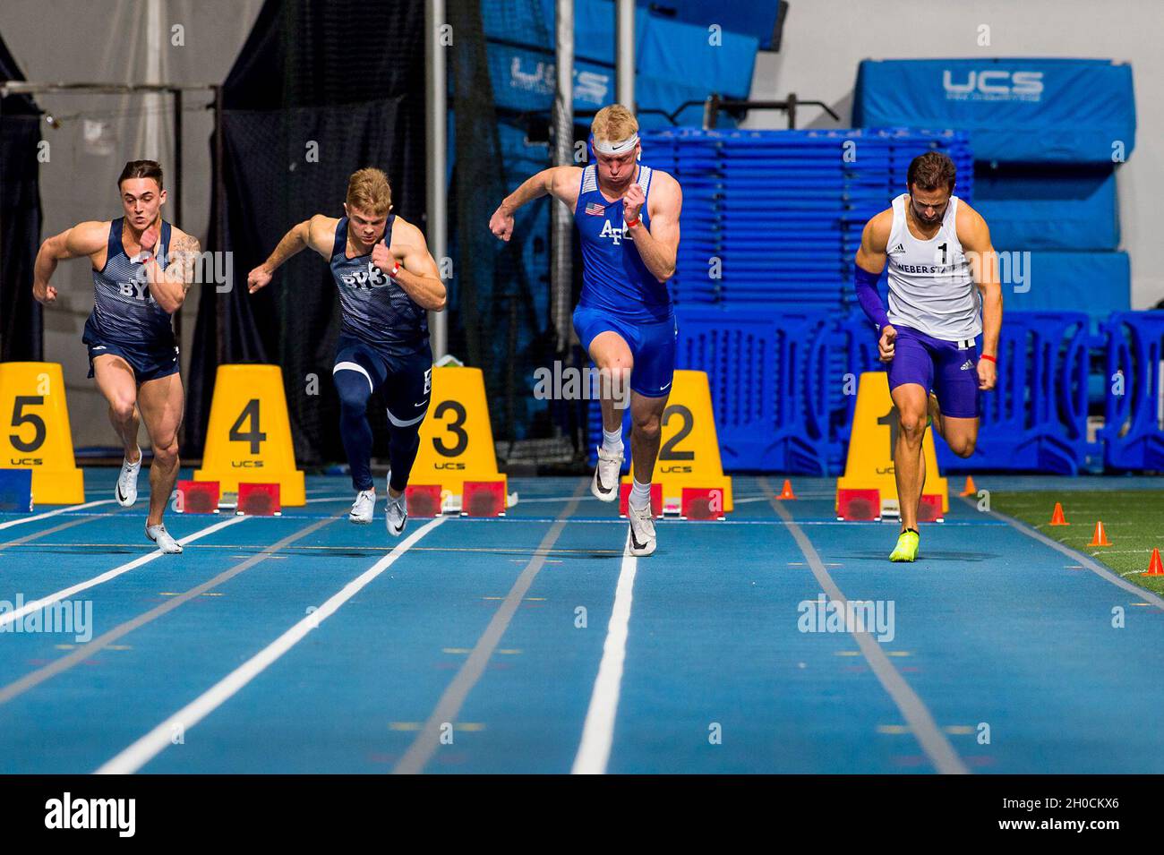 U.S. Air Force Academy -- Air Force's Zachary Dicken competes in the 60 ...