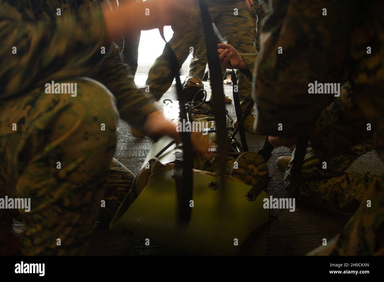 U.S. Marine Lance Cpl. Emmanuel Tay, a rifleman with Battalion Landing ...