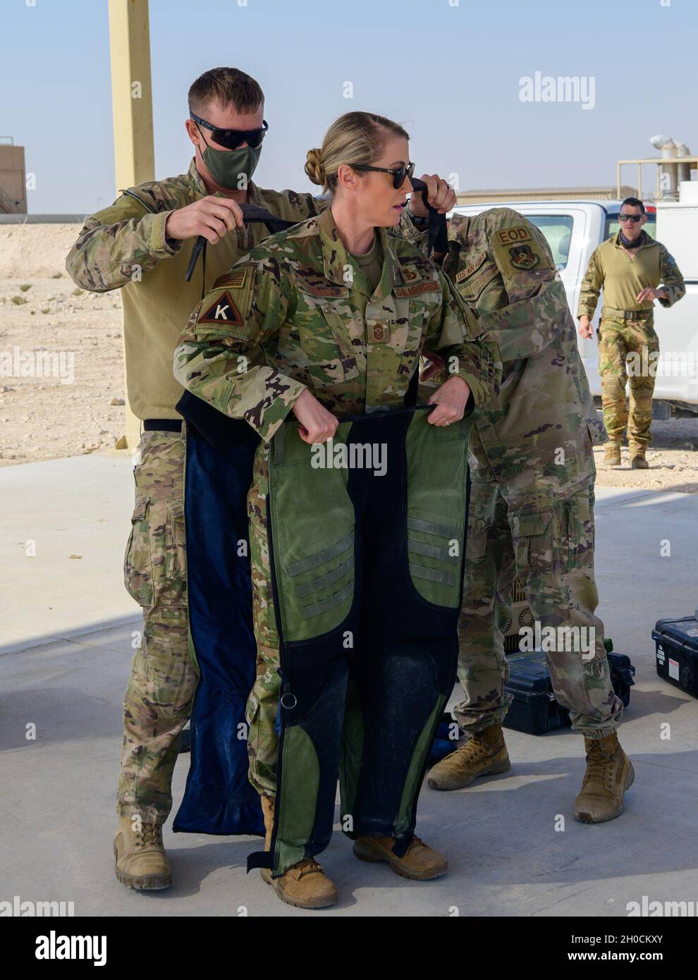 U.S. Air Force Chief Master Sgt. Dana Capaldi, 379th Air Expeditionary ...