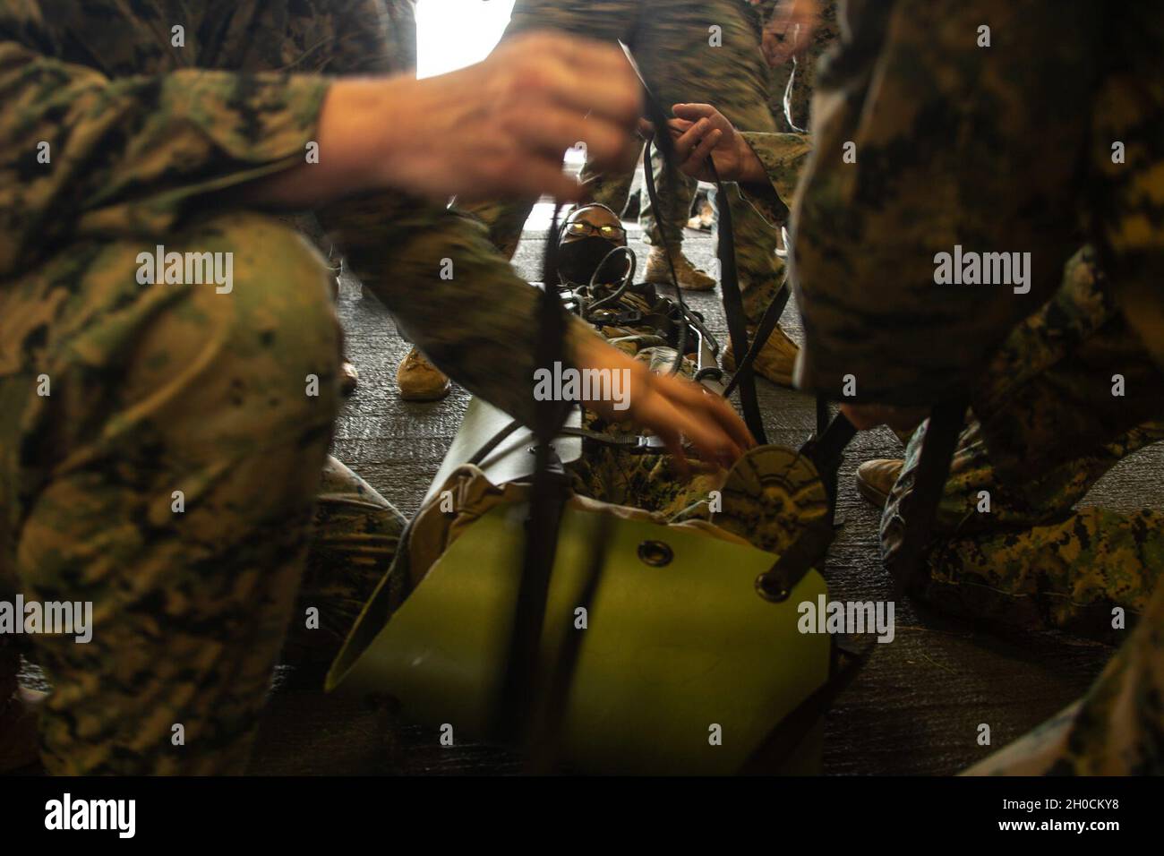 U.S. Marine Lance Cpl. Emmanuel Tay, a rifleman with Battalion Landing ...