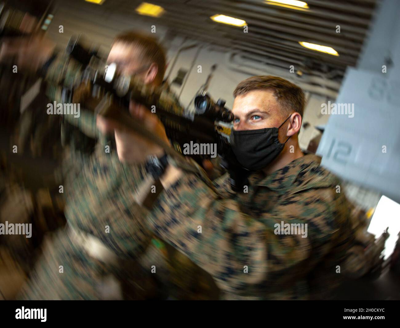 U.S. Marine Lance Cpl. Marshall Orcutt, a rifleman with Battalion ...
