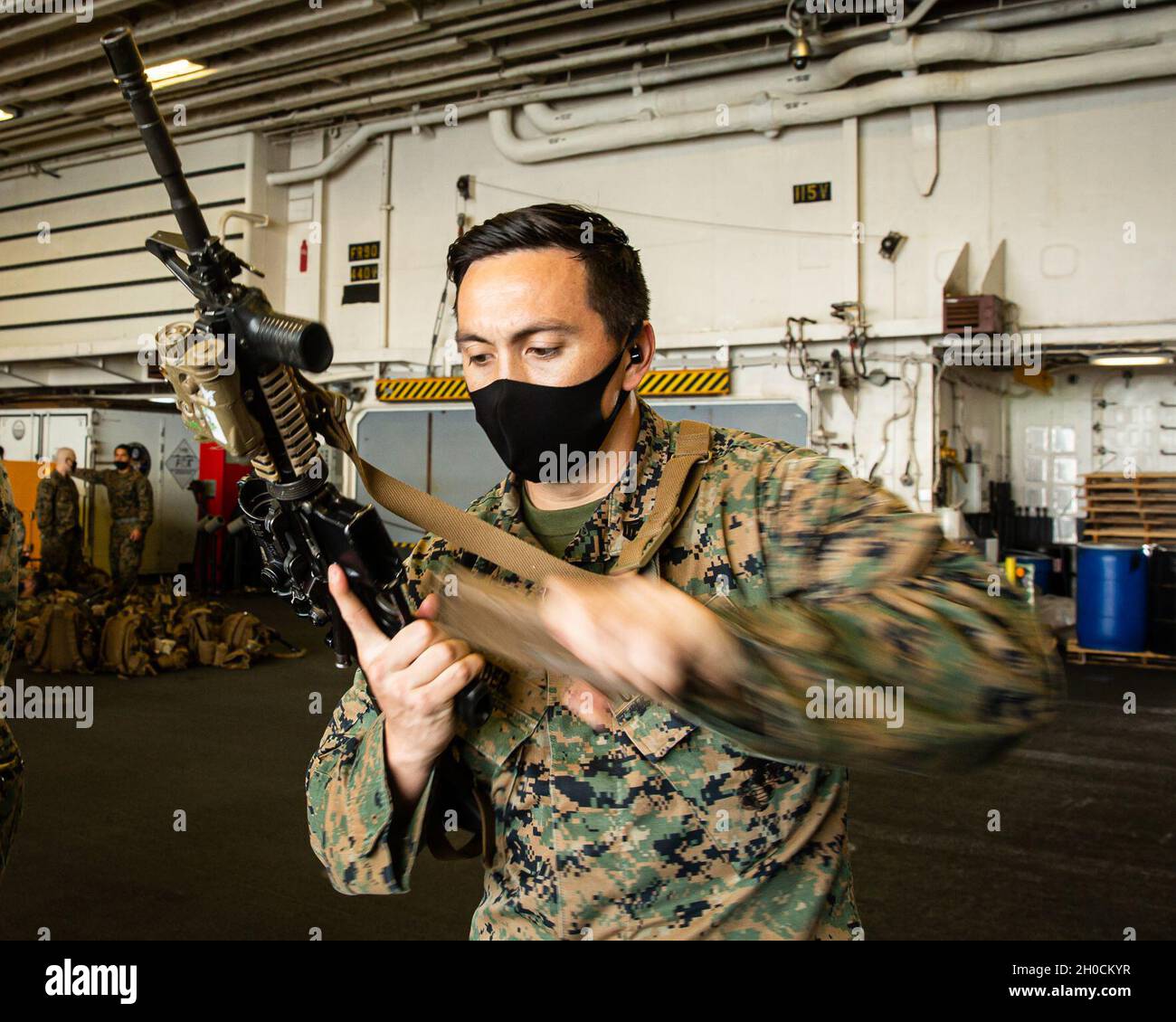 U.S. Marine Staff Sgt. Cody Rader, a platoon sergeant with Battalion ...