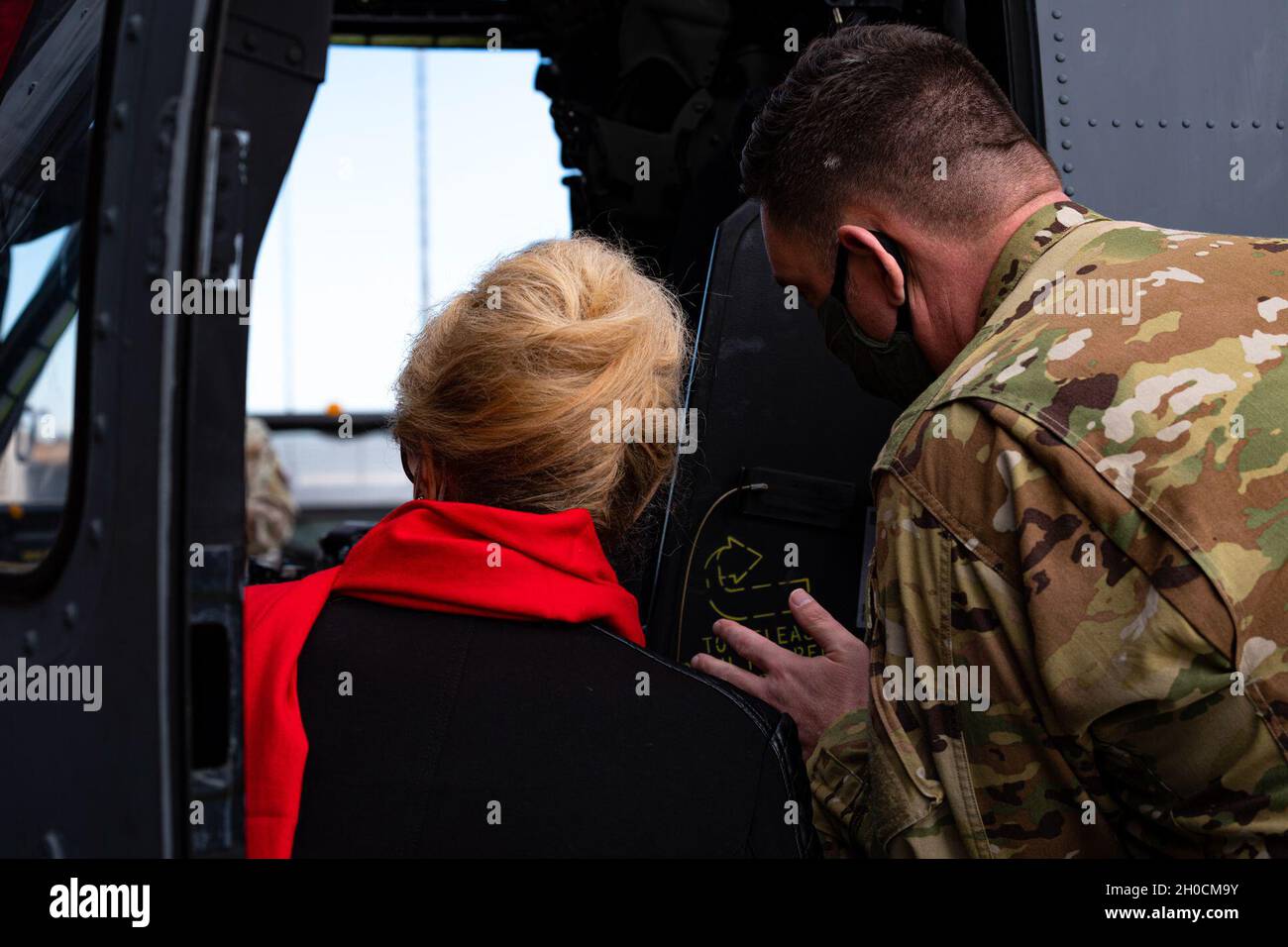 Chief Master Sgt. Louis Ludwig, right, 347th Rescue Group chief ...
