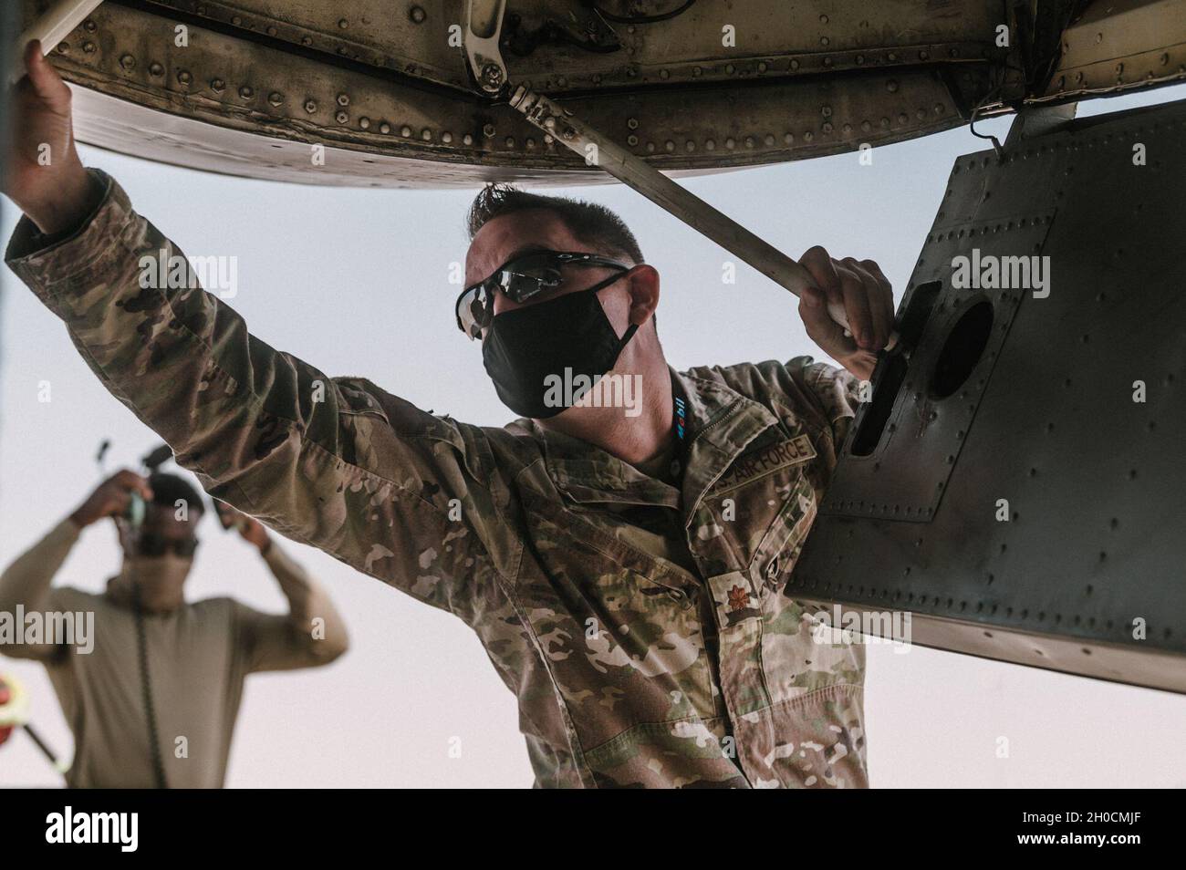 U.S. Air Force Maj. Travis Posey, pilot, 340th Expeditionary Air ...