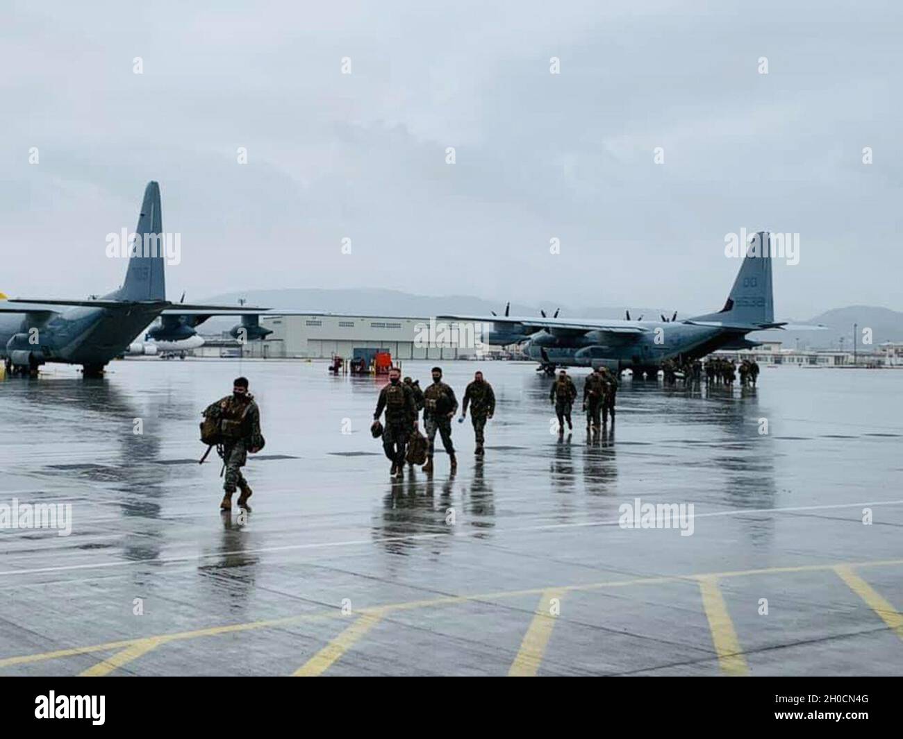 3D MEB Marines deployed on KC-130 aircraft from Okinawa to mainland ...