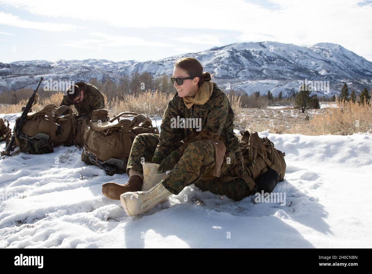 U.S. Marine Corps Lance Cpl. Sarah Salgado with 2nd Maintenance ...