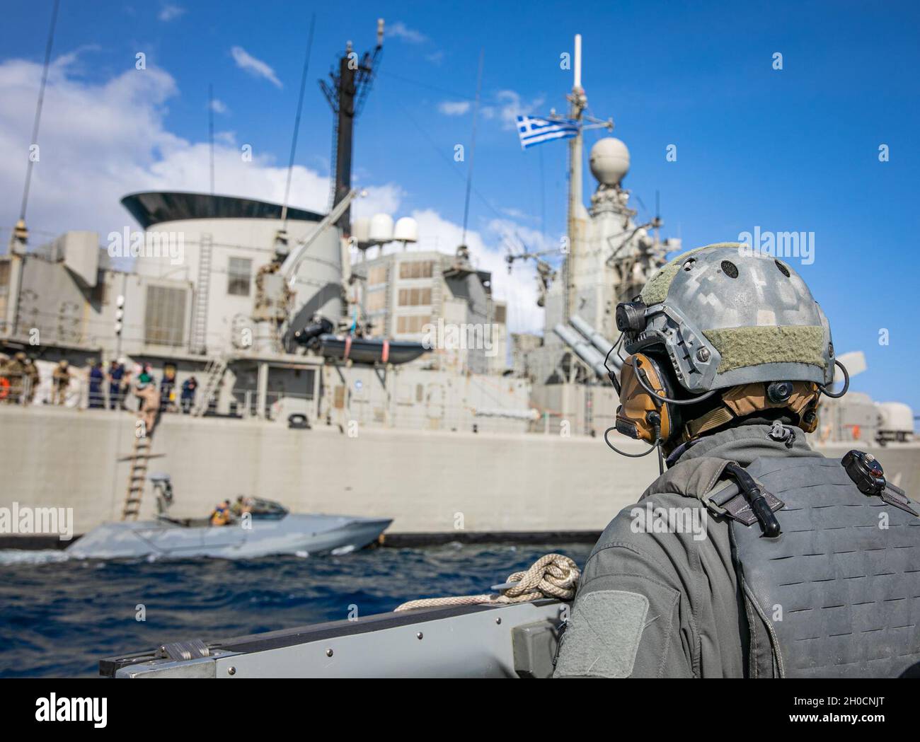 Crewmen visit hi-res stock photography and images - Alamy