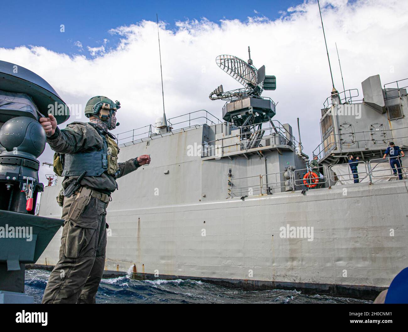 Crewmen visit hi-res stock photography and images - Alamy