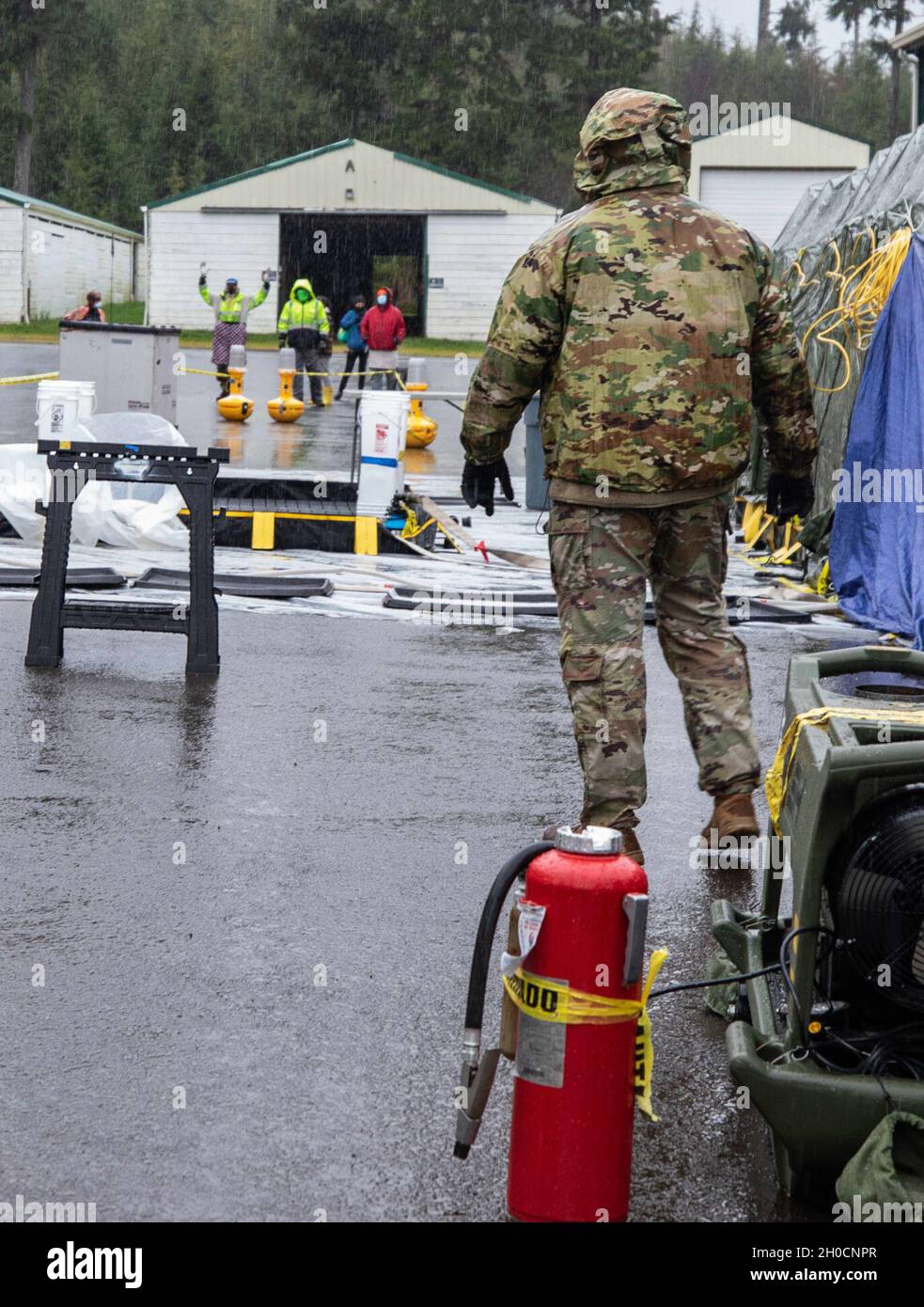 The civilian role-players yell and scream for help at Sudden Response ...