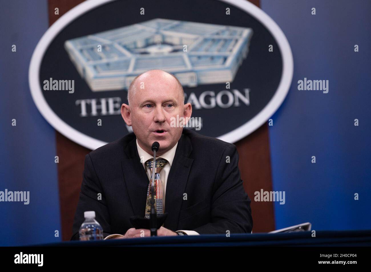 Acting Army Secretary John E. Whitley briefs the media, the Pentagon ...