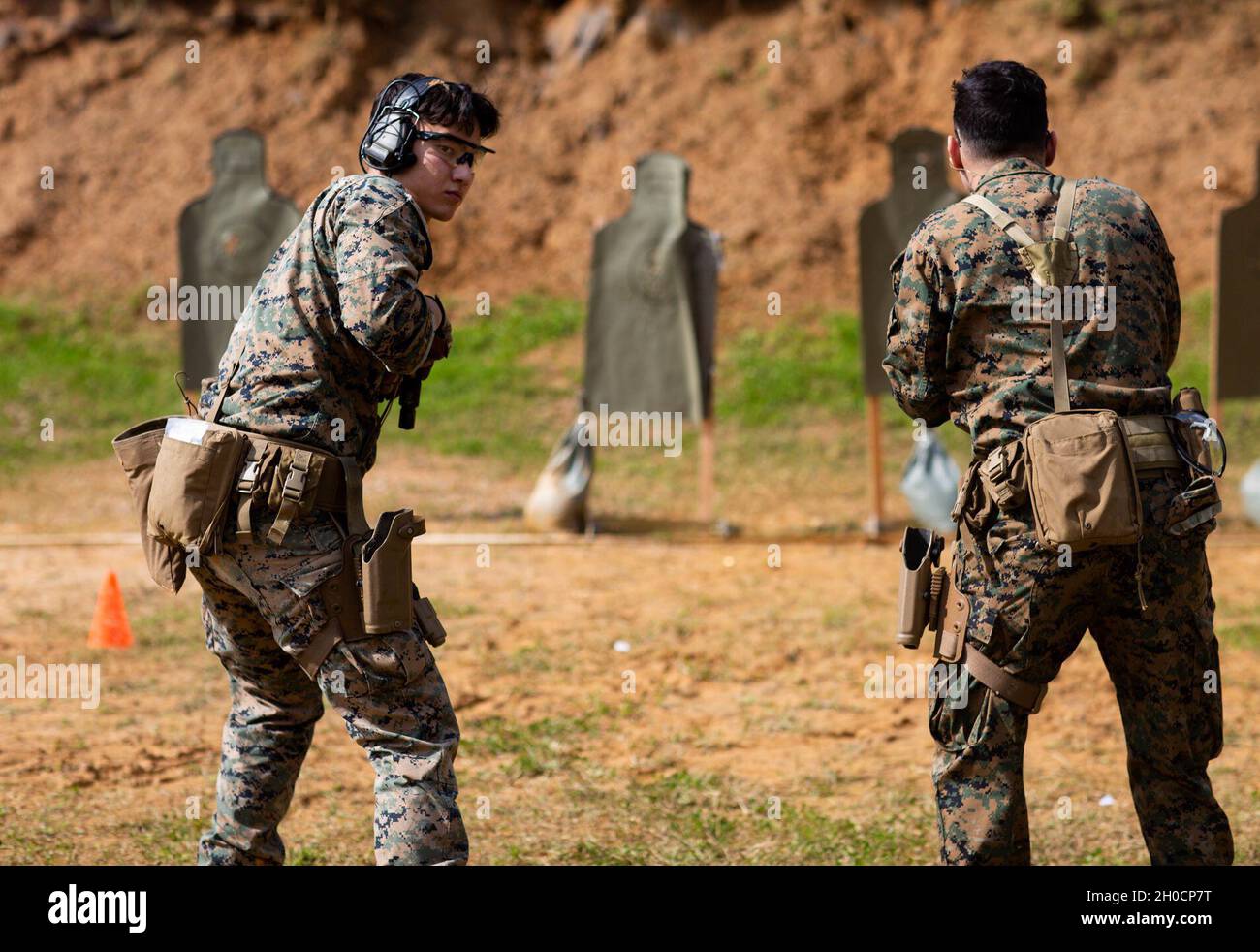 U.S. Marine Corps Lance Cpl. Charles Roth, a reconnaissance Marine ...