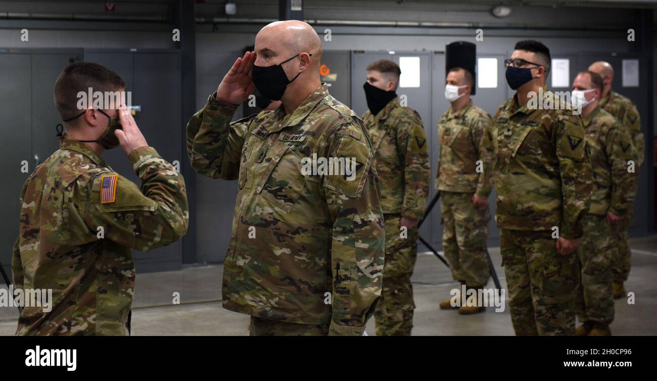 Capt. Shawn Slaney, left, assumes command of the 172nd Law Enforcement ...