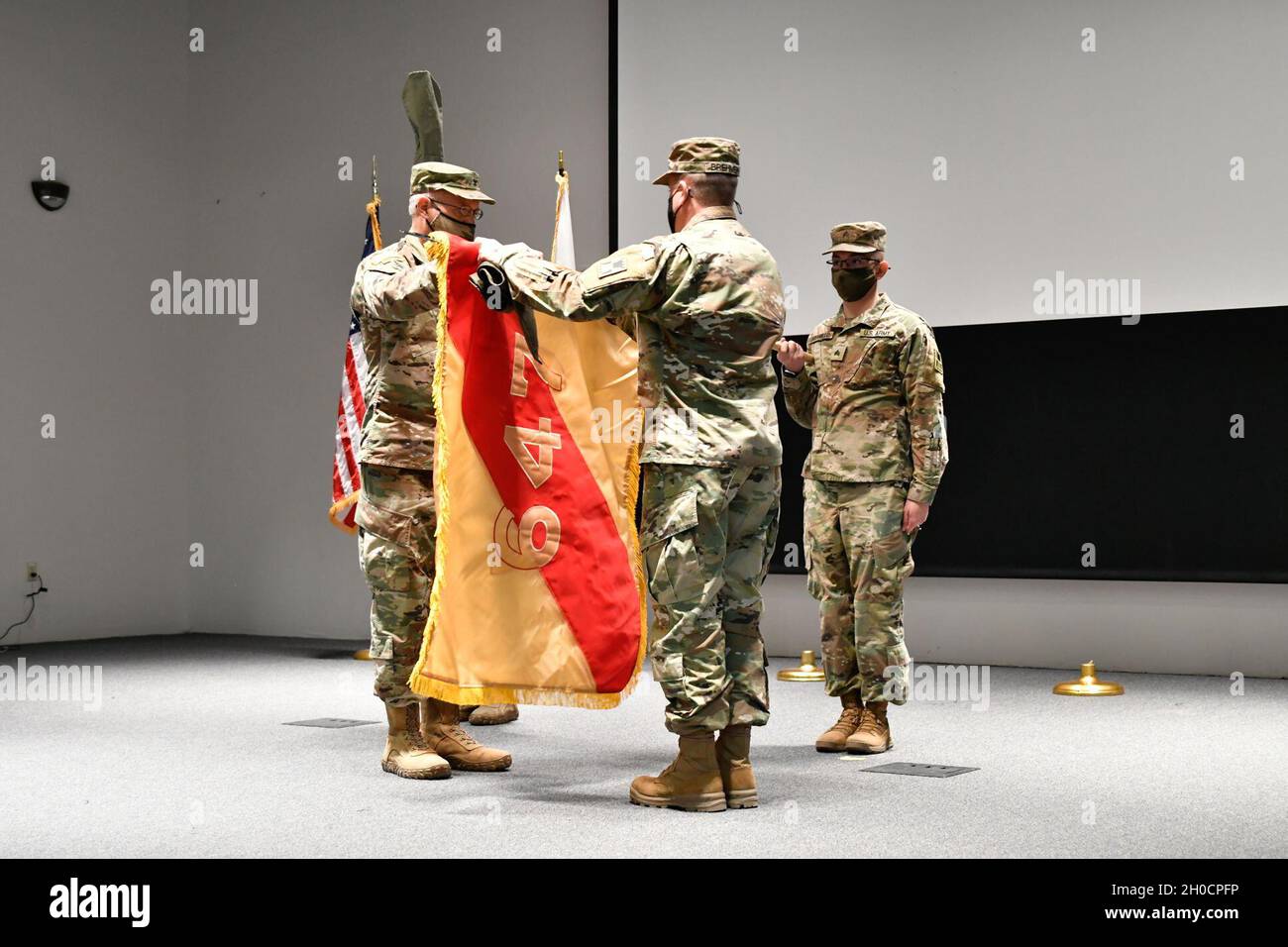 Col. Duane Burk, 647th Regional Support Group commander, and Command ...