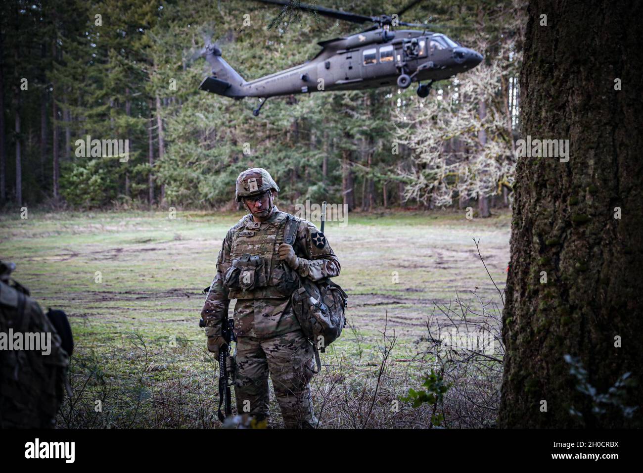 U.S. Army soldier Sgt. 1st Class Tomas Qzicklund assigned to 4th ...