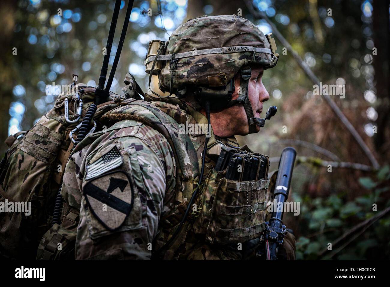 U.S. Army soldier Staff Sgt. Wallace assigned to 4th Battalion, 23rd ...