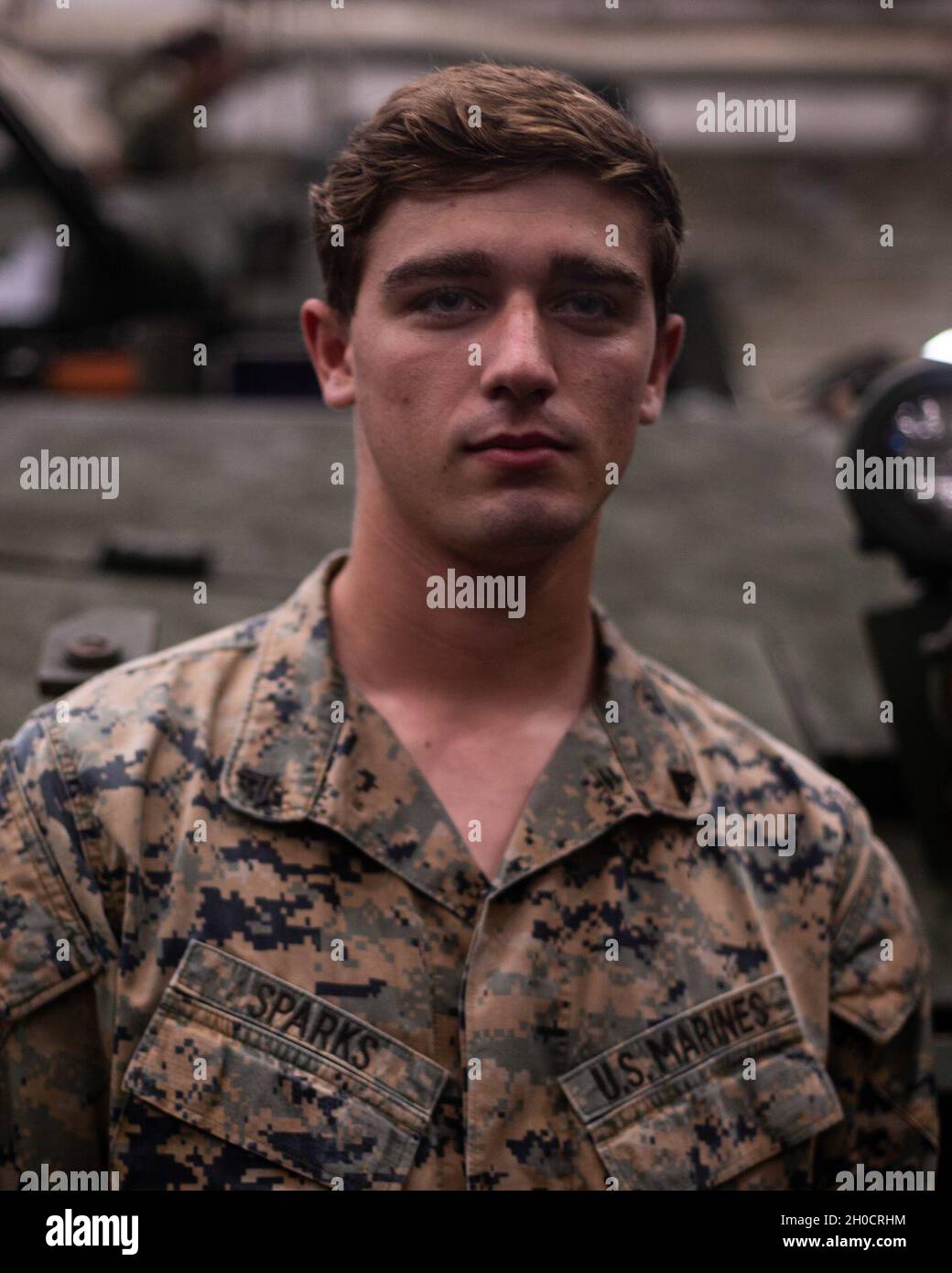 U.S. Marine Corps Cpl. Tucker Sparks, a vehicle commander with Apache ...