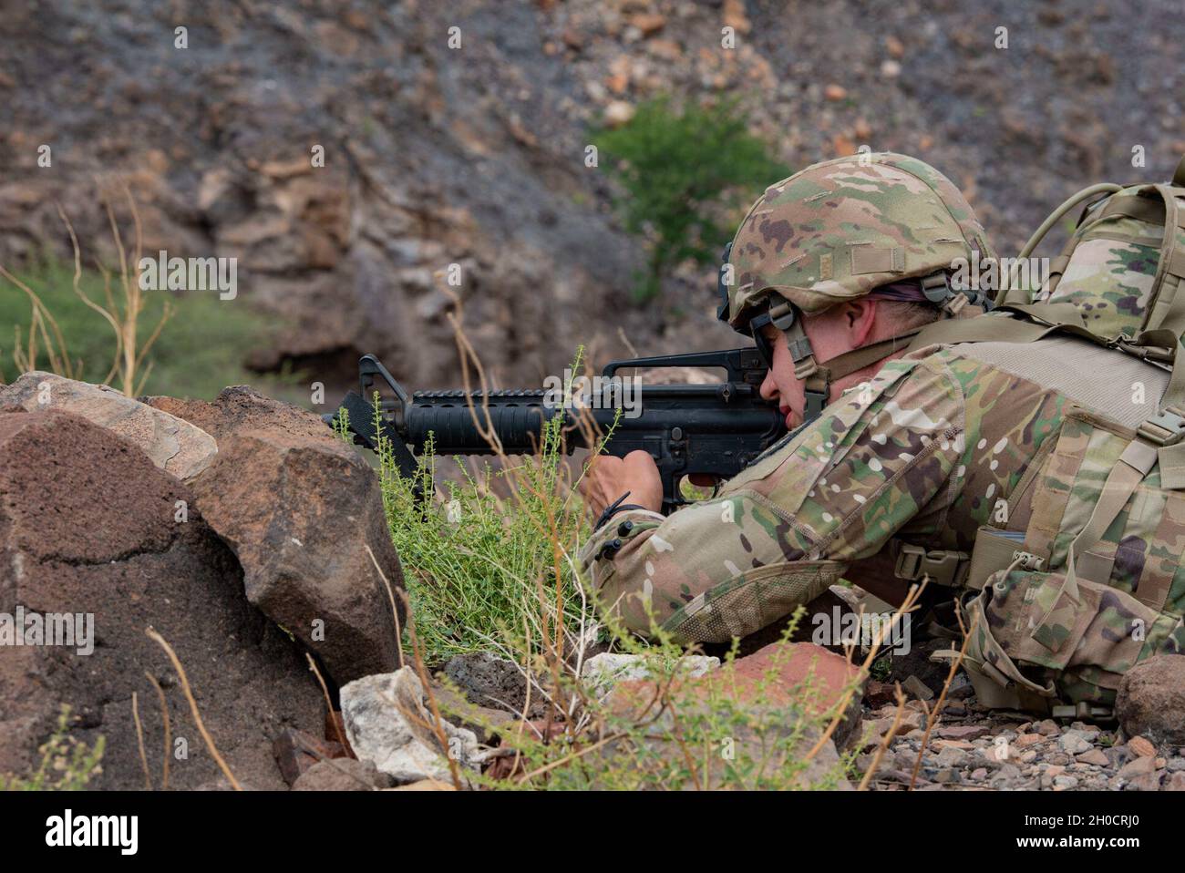 U.S. Army Capt. Emily van Klompenburg, medical operations officer ...