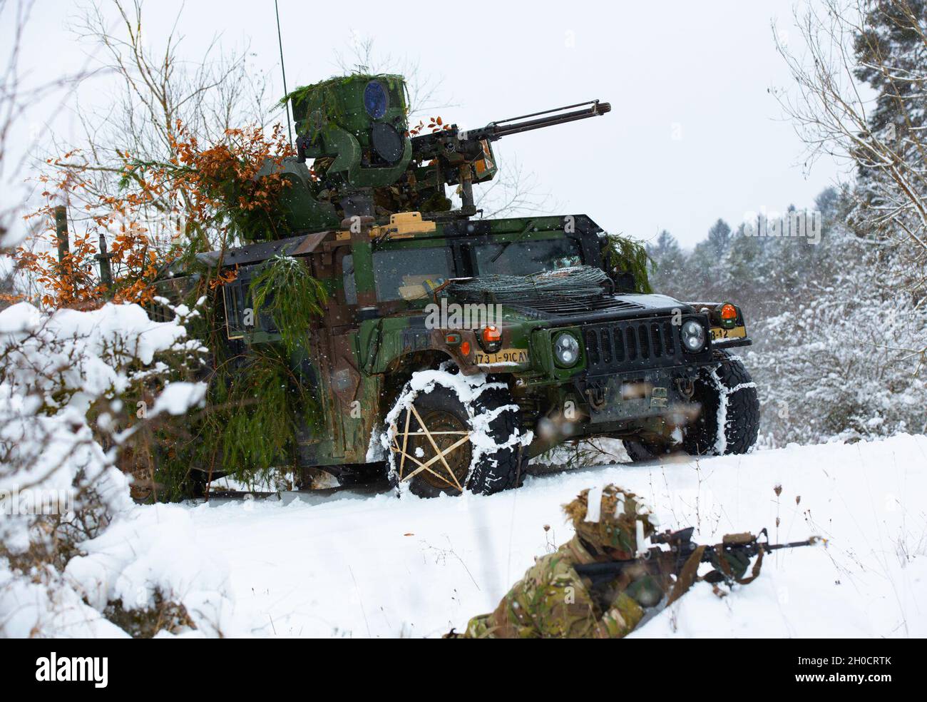 U.S. Army Soldiers assigned to 1st Squadron, 91st Cavalry Regiment ...