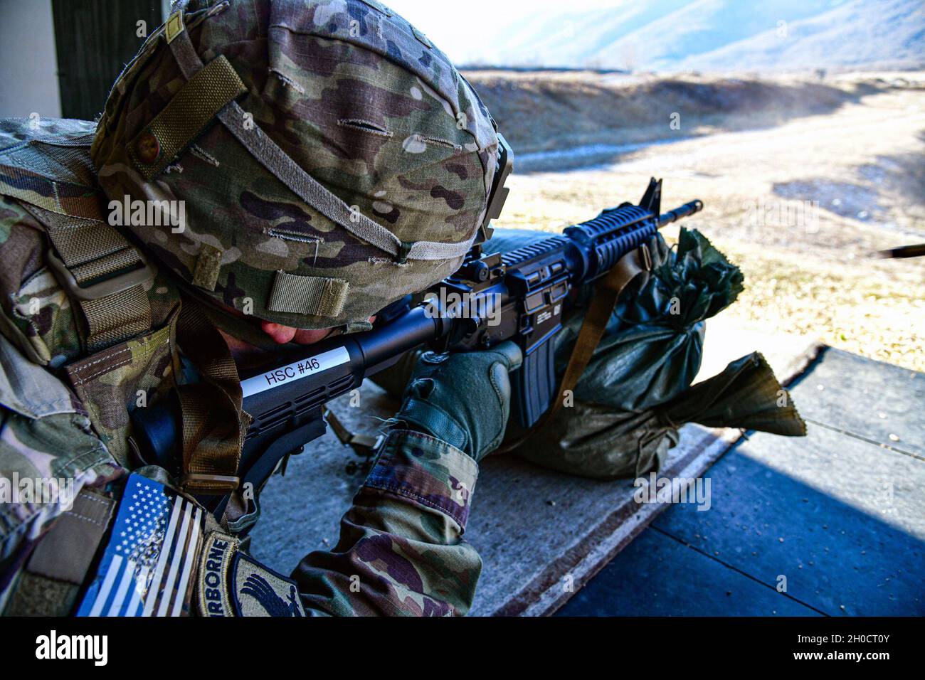 A Soldier assigned to U.S. Army Southern European Task Force, Africa ...