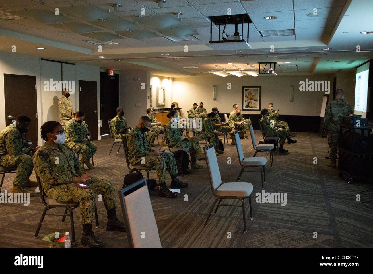 Navy personnel assigned to the Navy Medicine Readiness and Training ...