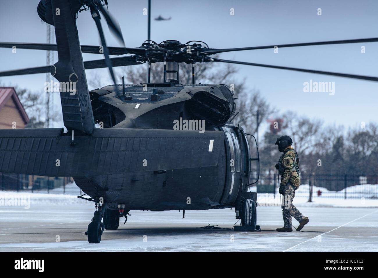 A UH-60 Blackhawk helicopter from Company B, 1st Battalion, 106th ...