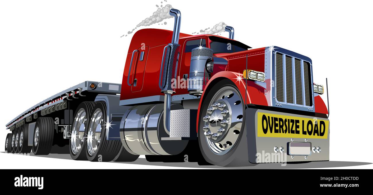 Overload truck Stock Vector Images - Alamy