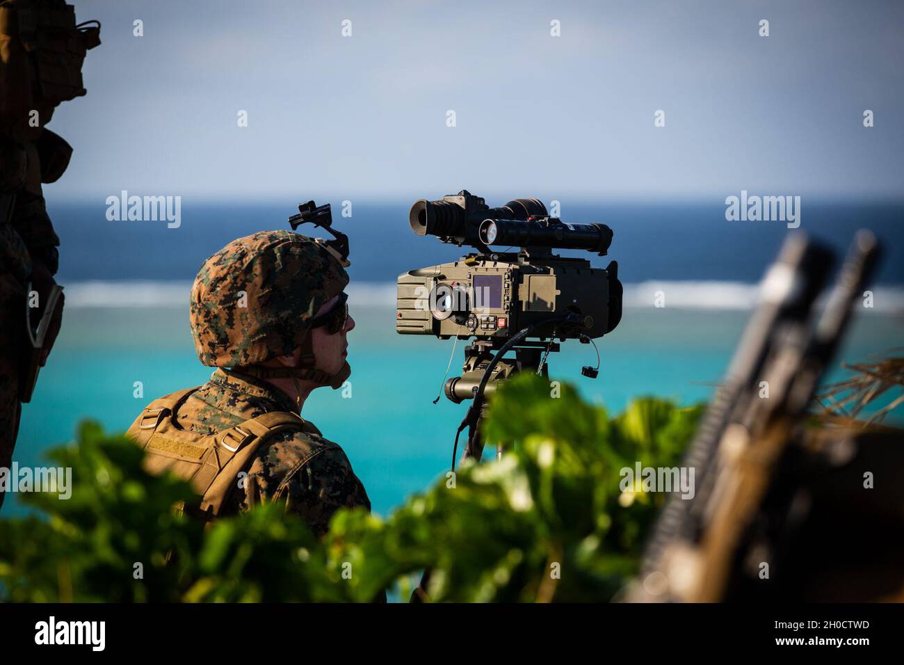 U.S. Marine Corps PFC. Joshua Wood, a fire support Marine with 5th Air ...