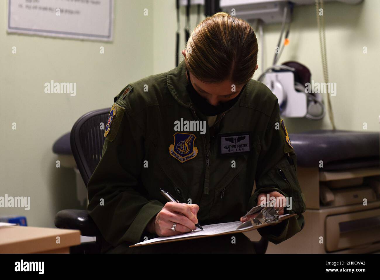 U.S. Air Force Maj. Heather Foster, 8th Medical Group public health ...