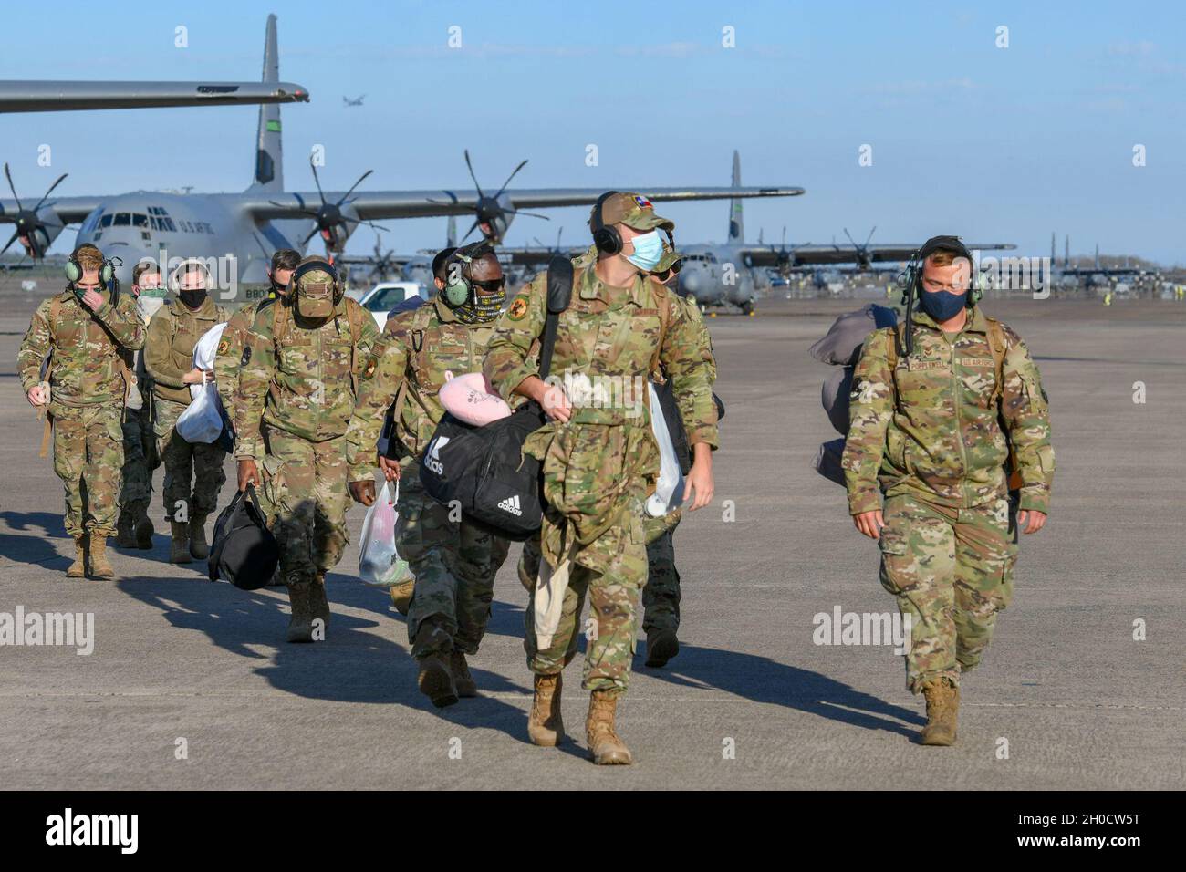 Airmen assigned to the 19th Airlift Wing return to Little Rock Air ...