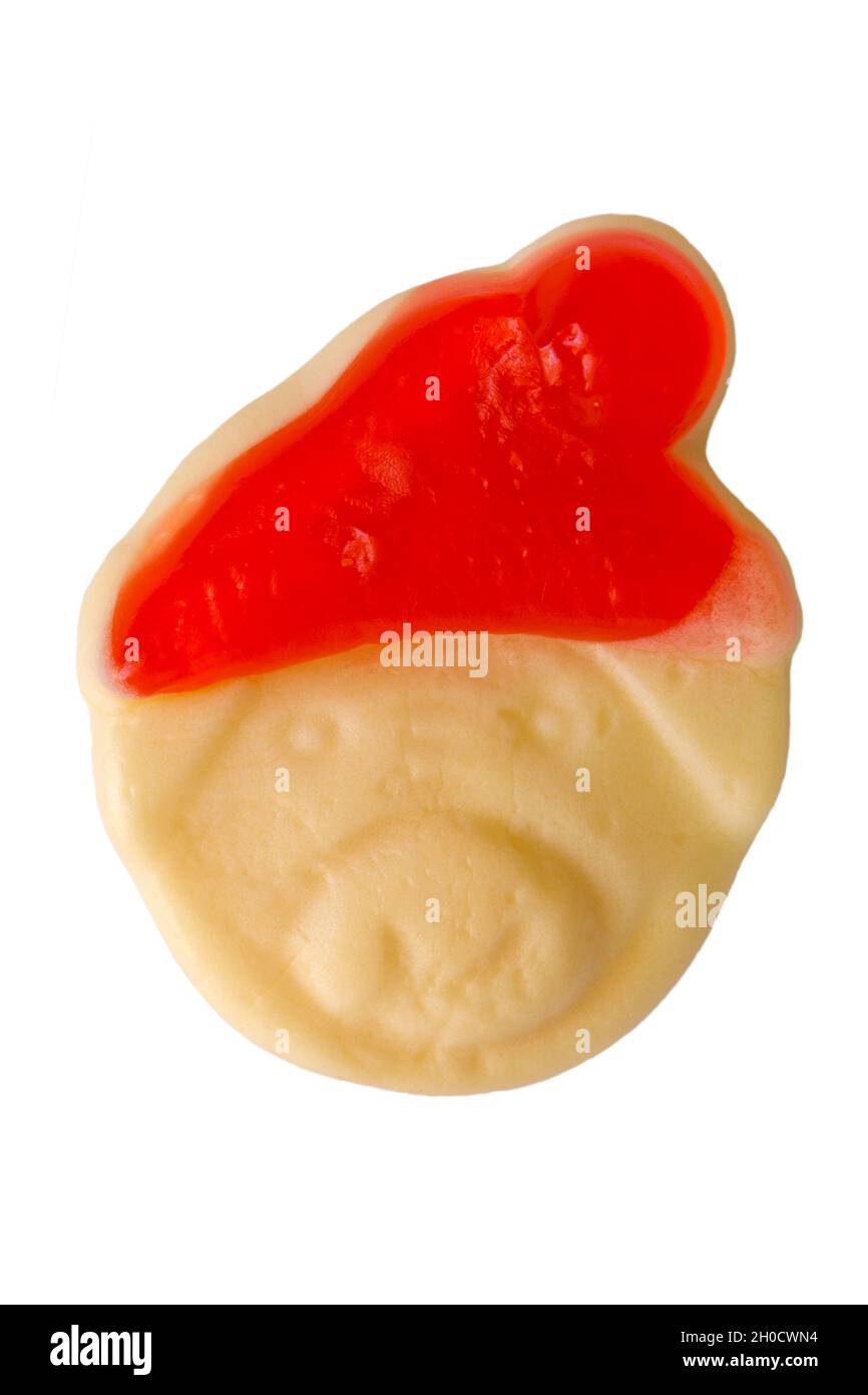 Santa sweet from bag of M&S Percy Pig Festive Helpers sweets made with ...