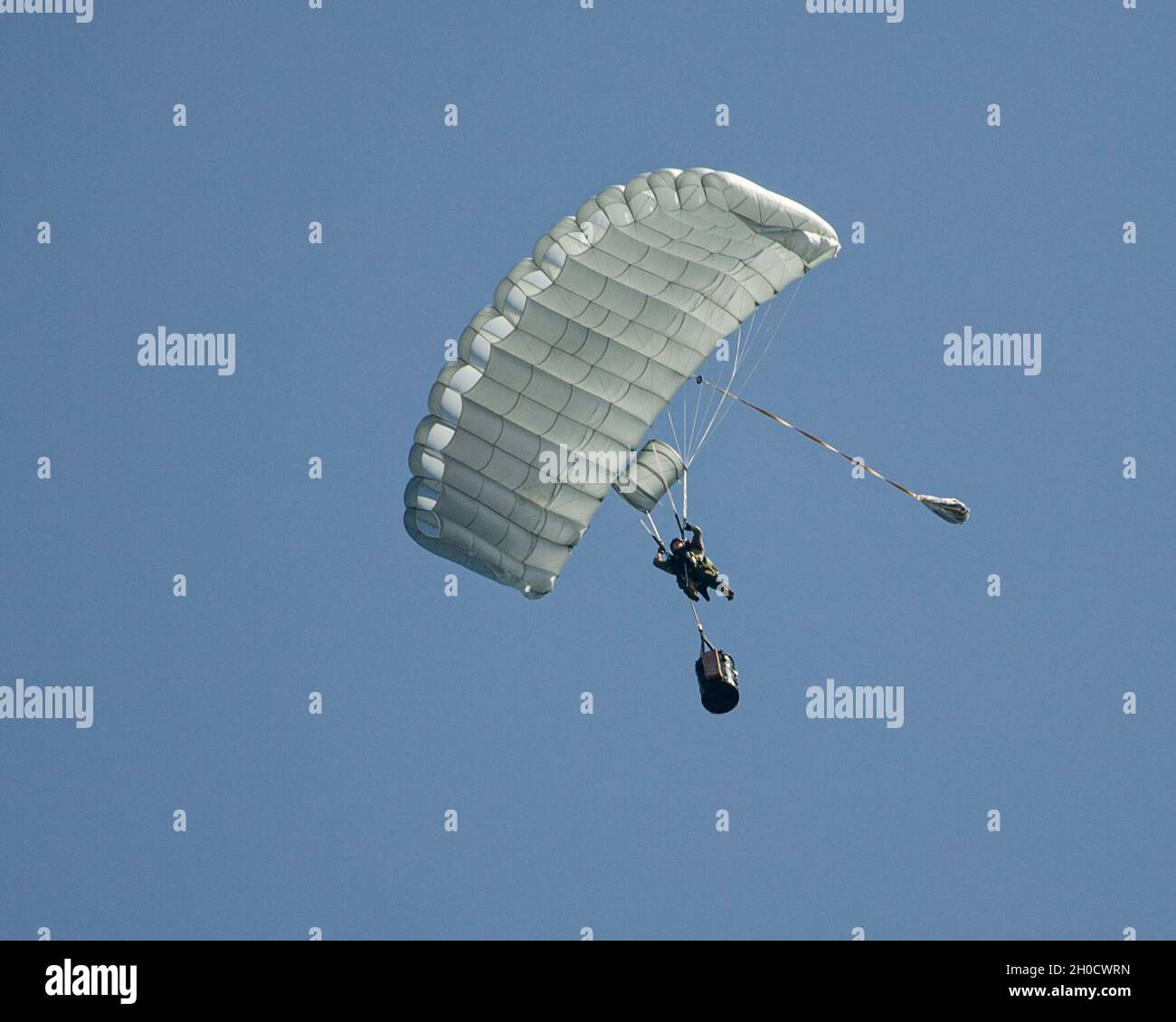 U.S. Marine Corps Cpl. John Phillips, a parachute rigger with the ...