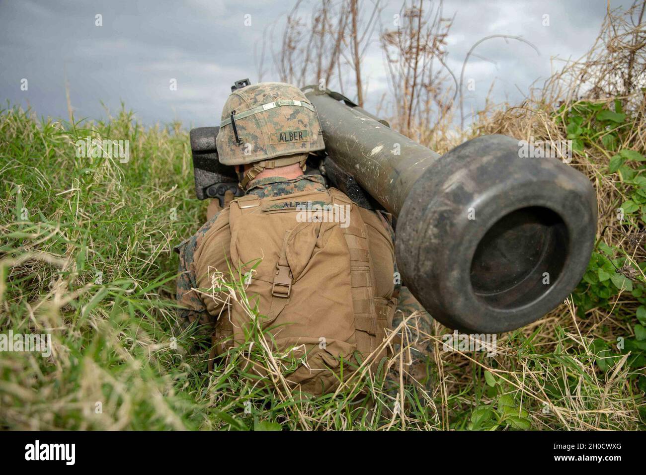 U.S. Marine Corps Lance Cpl. Joshua Alber, an anti-tank missileman with ...