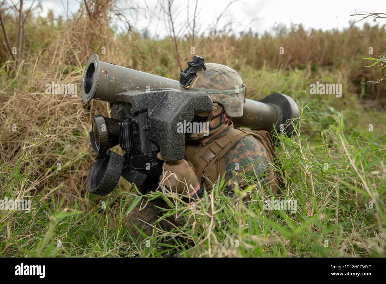 U.S. Marine Corps Lance Cpl. Joshua Alber, an anti-tank missileman with ...