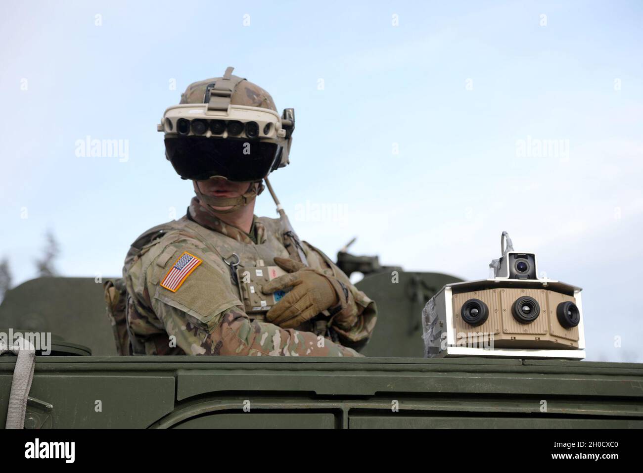 Integrated visual augmentation system hi-res stock photography and ...