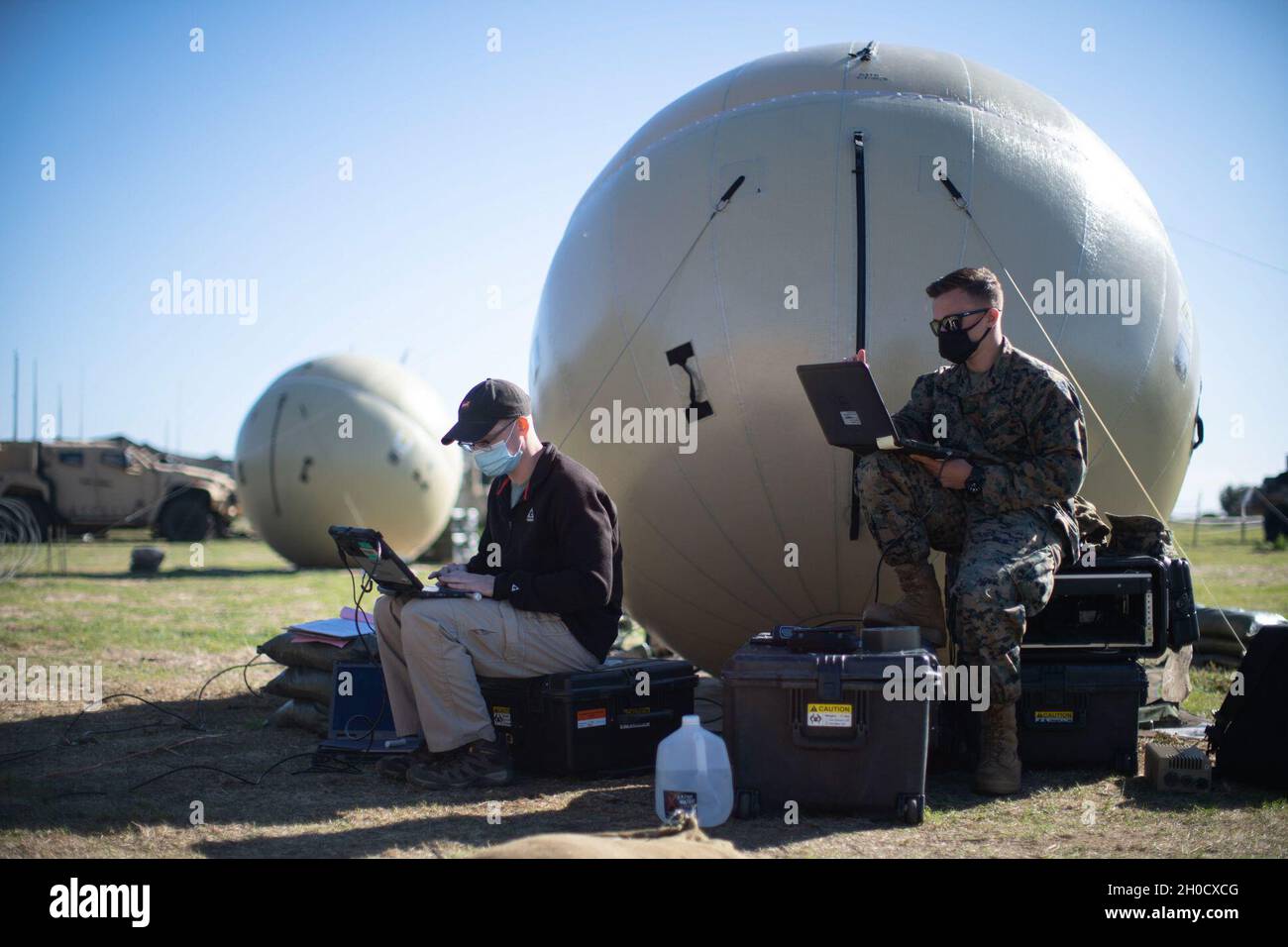 U.S. Marines with the 11th Marine Expeditionary Unit (MEU) operate a ...