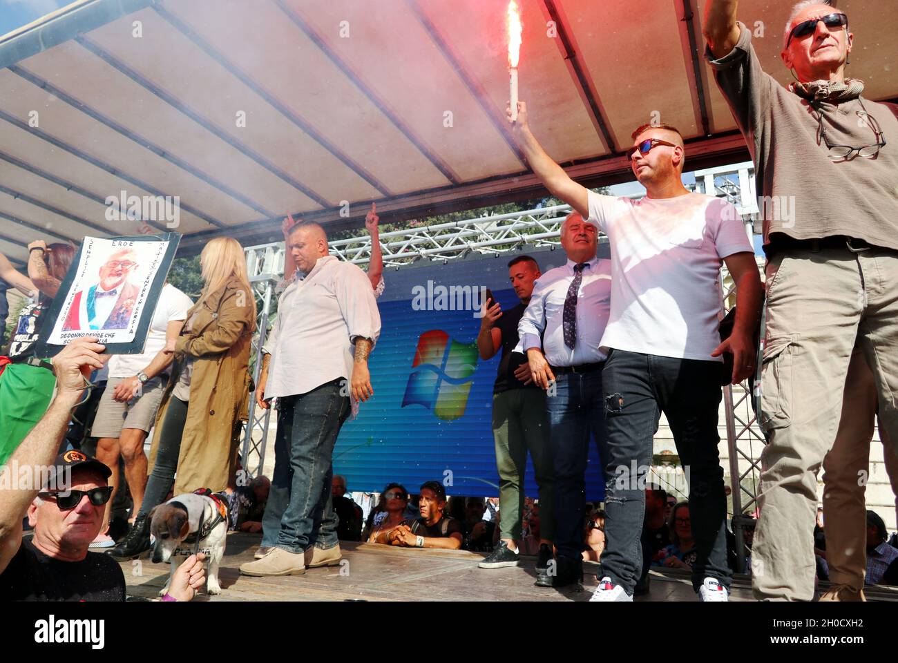 Rome, Italy. 09th Oct, 2021. Forza Nuova far right party leader ...