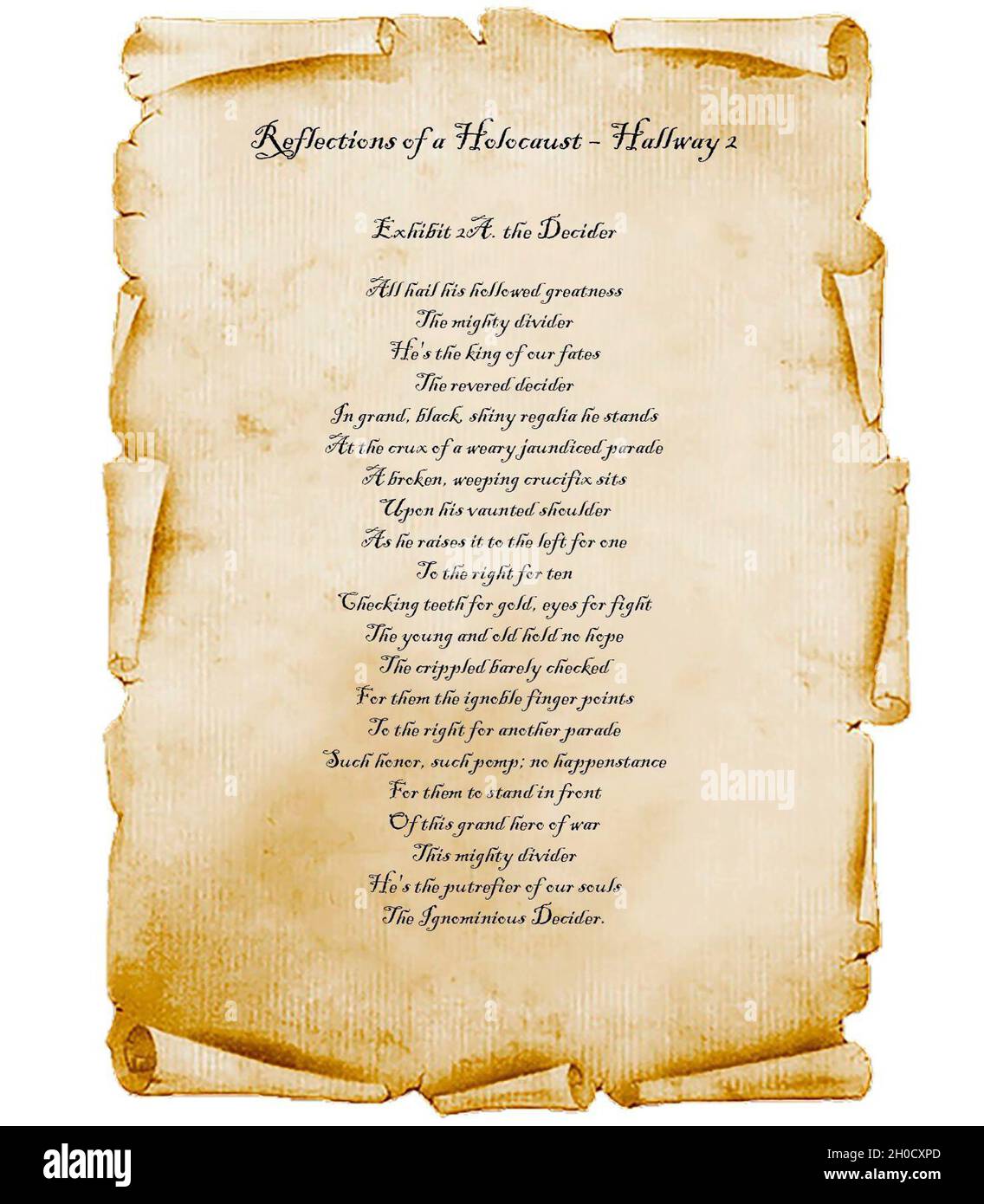 Author Eric Pilgrim wrote this and subsequent poems in the late 1990s ...