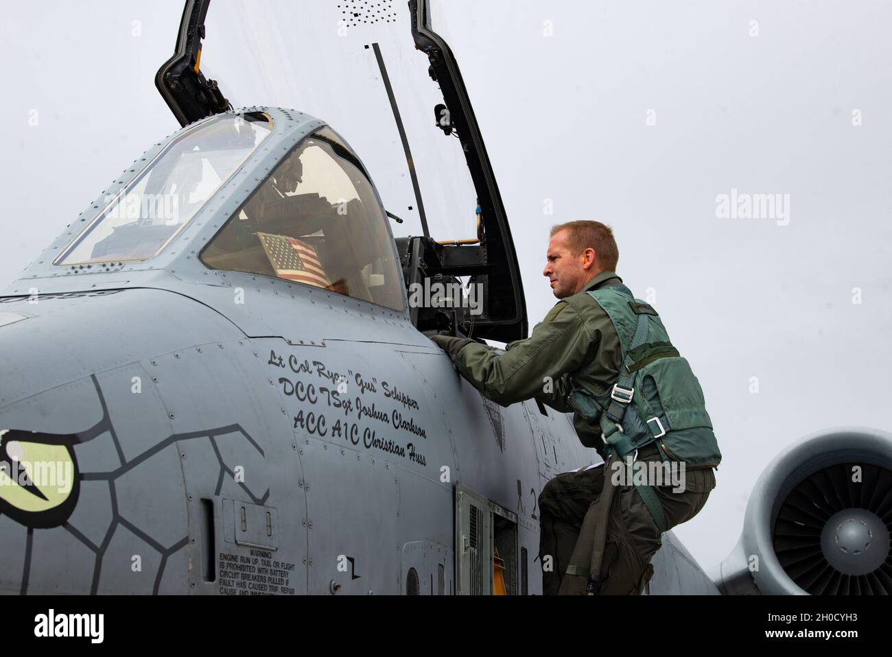 Lt. Col. Ryan “Gus” Schipper, a pilot from the 122nd Fighter Wing ...