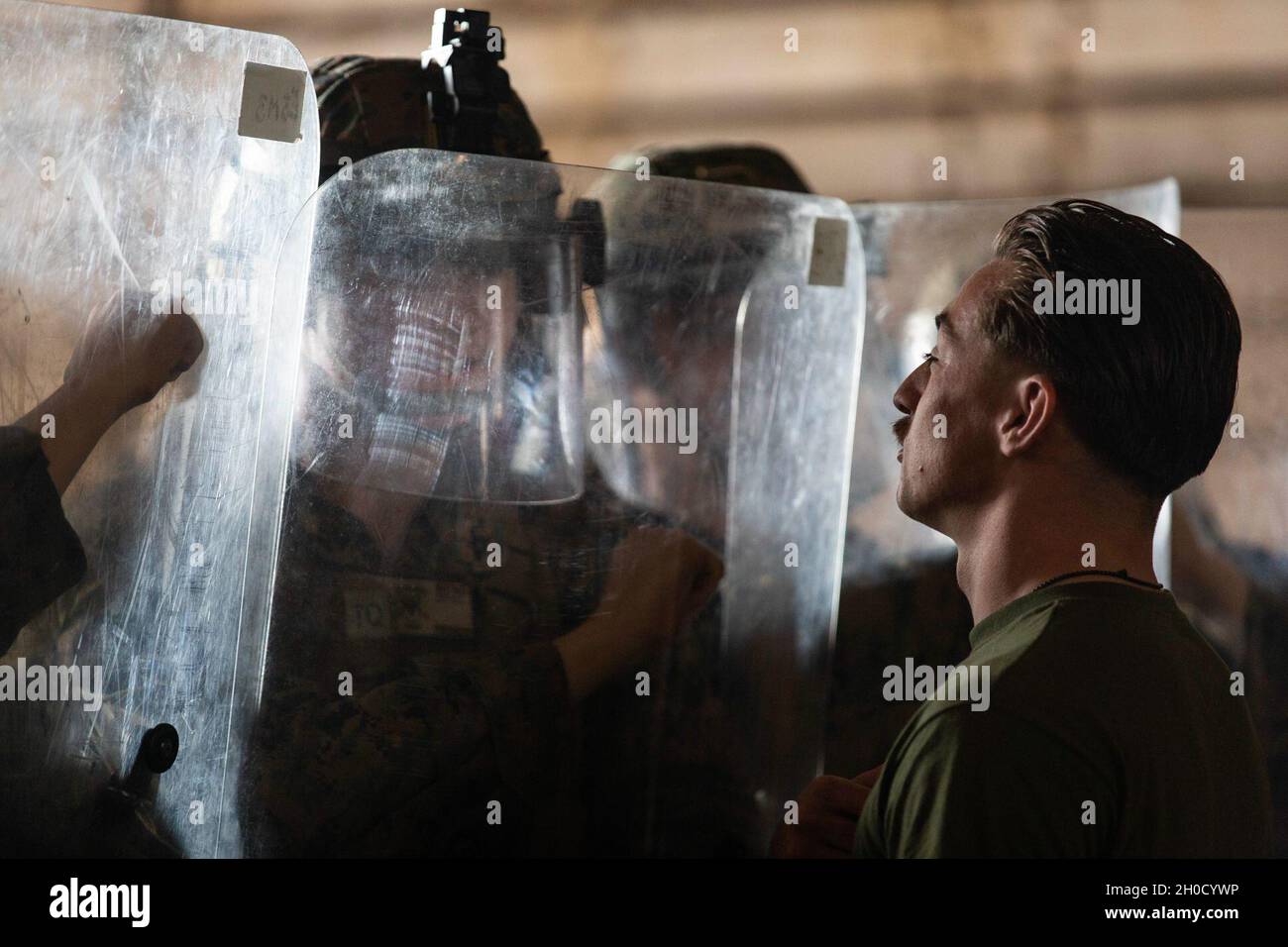 U.S. Marine Corps Lance Cpl. Derek Quigley, a mortar Marine with ...