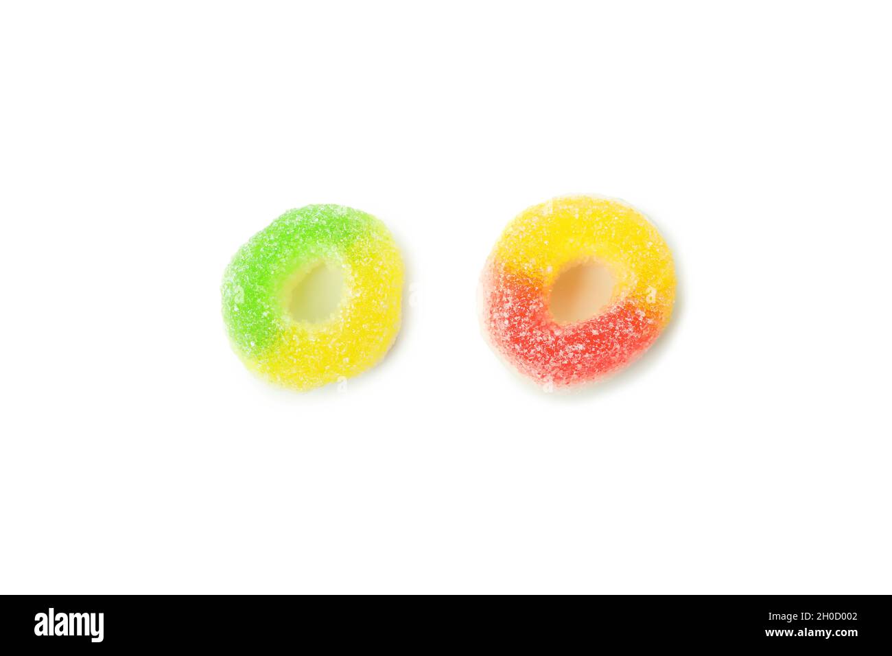 Tasty gummy candies isolated on white background Stock Photo - Alamy