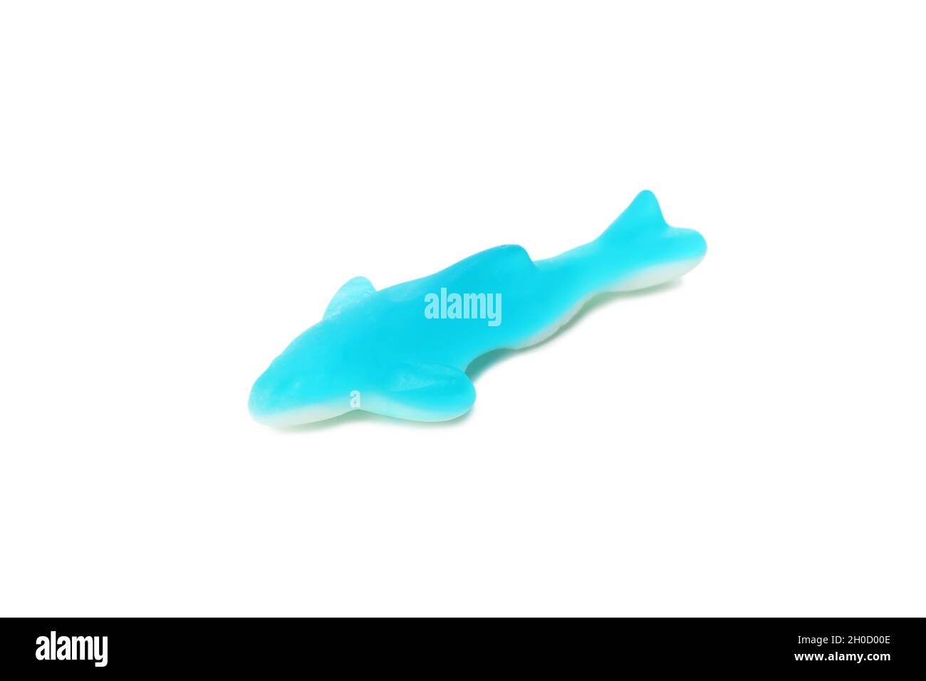 Gummy candy in the form of whale isolated on white background Stock ...