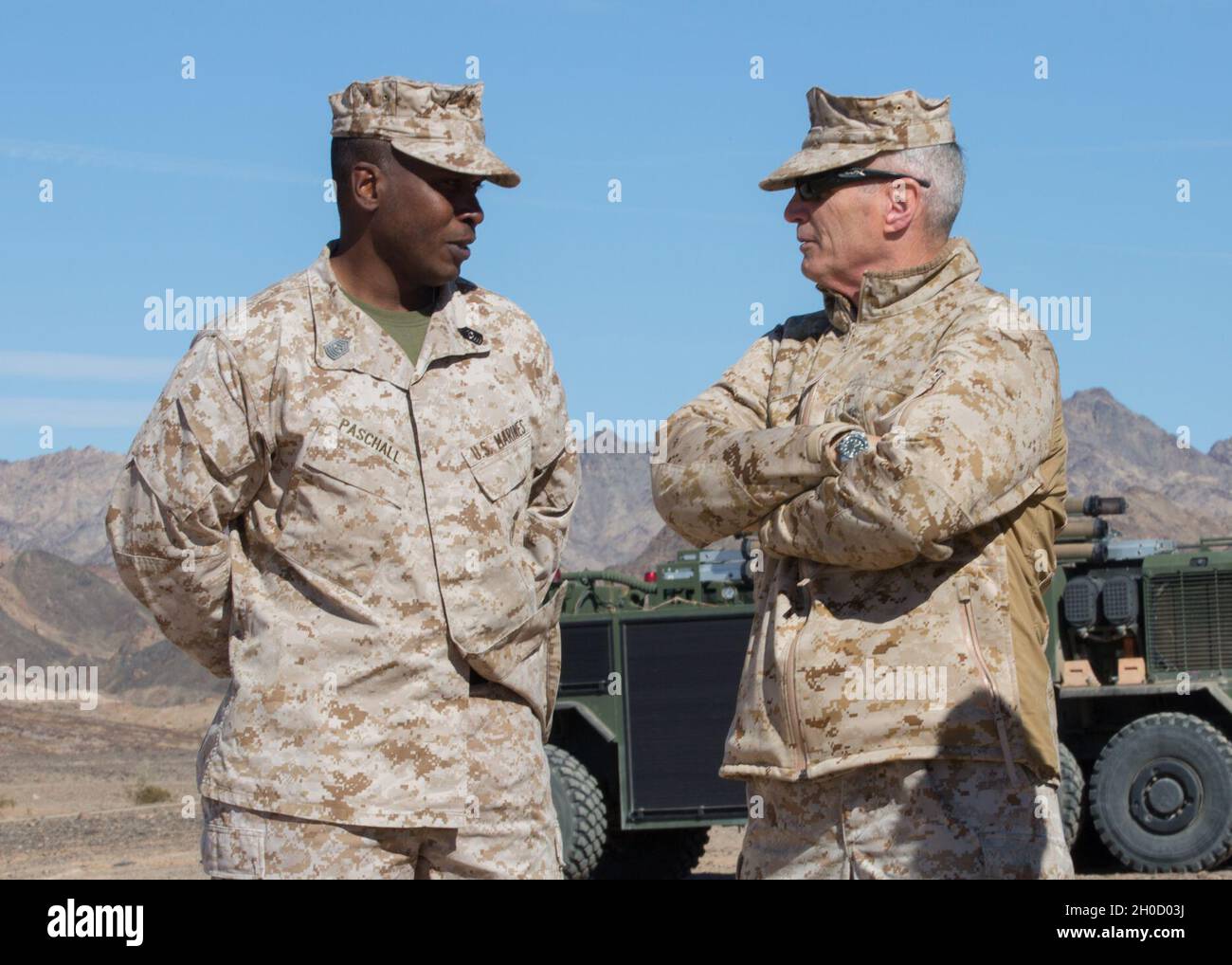U.S. Marine Corps Maj. Gen. Christopher Mahoney, commanding general of ...
