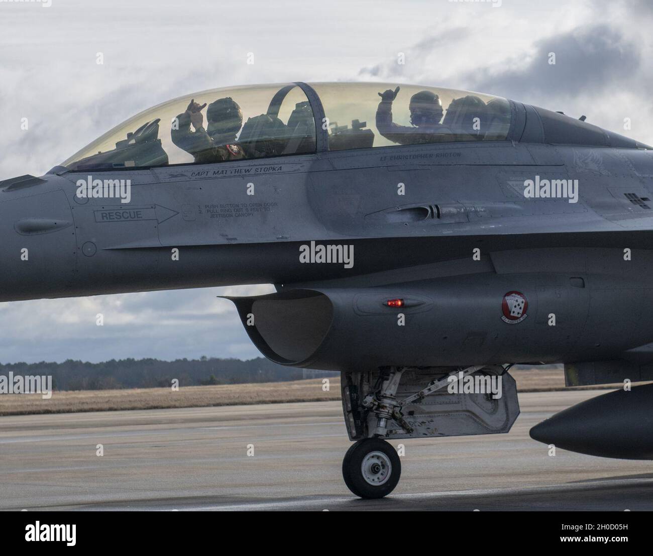 U.S. Air Force Maj. Garret Schmitz, F-16 Viper Demonstration Team pilot ...
