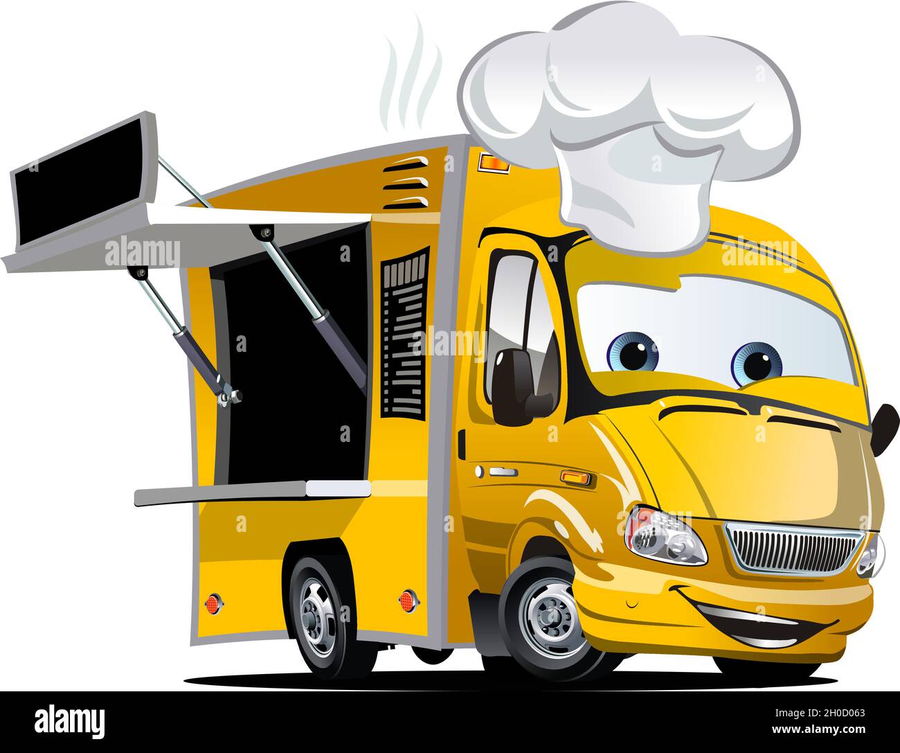 Plain Cartoon Food Truck