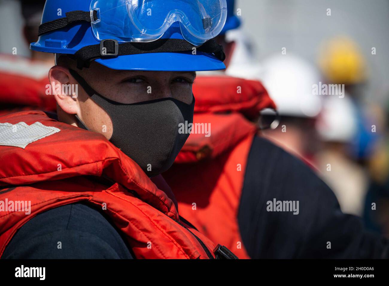 PHILIPPINE SEA (Jan. 27, 2021) Engineman 3rd Class Derek Cooper, from ...