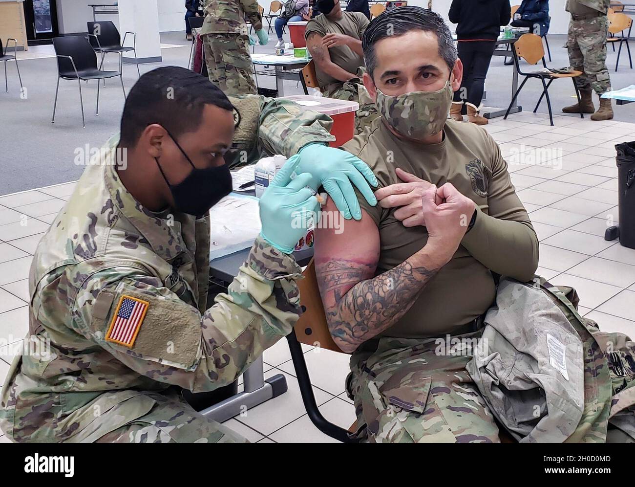 U.S. Army Command Sgt. Maj. Lonnie R. Null, Command Sergeant Major for the 2d Theater Signal ...