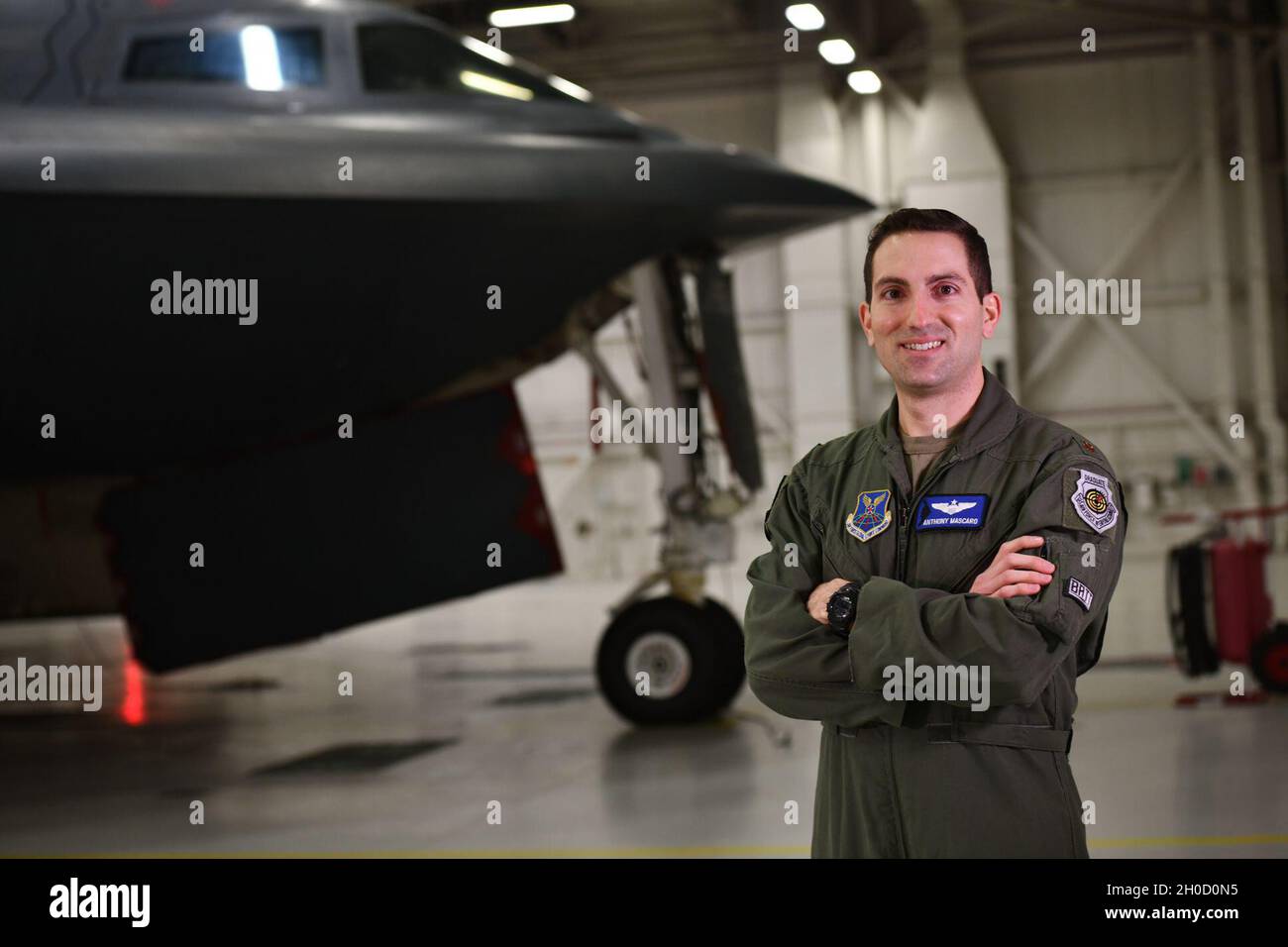 U.S. Air Force Maj. Anthony D. Mascaro, a B-2 instructor pilot, weapons ...