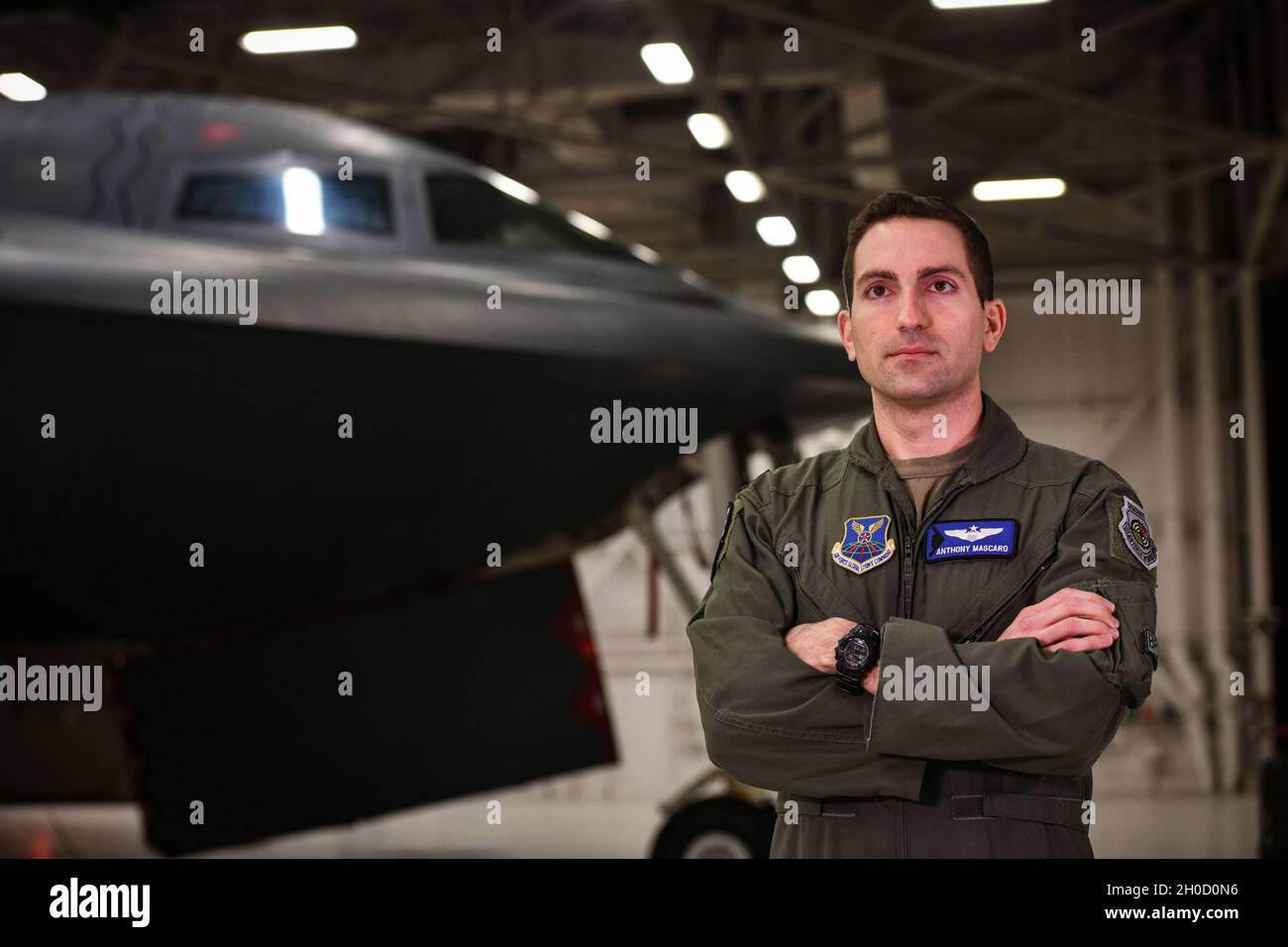 U.S. Air Force Maj. Anthony D. Mascaro, a B-2 instructor pilot, weapons ...